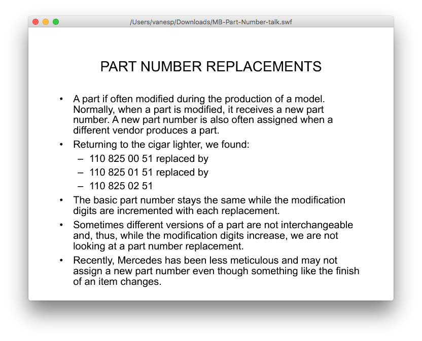 Pagoda SL Group Technical Manual :: PUB / PartsNumbers